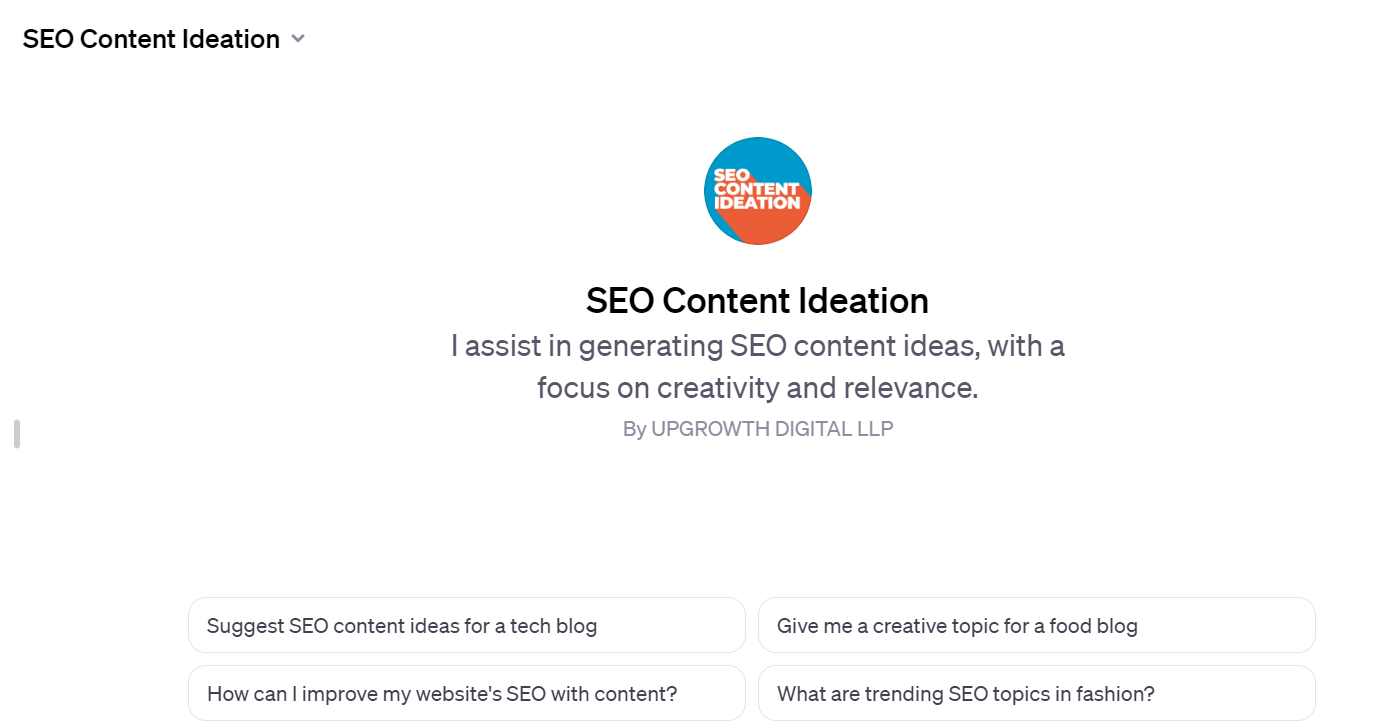 Free SEO Content Wizard: Optimize Your Writing for Search Success with upGrowth Custom GPT
