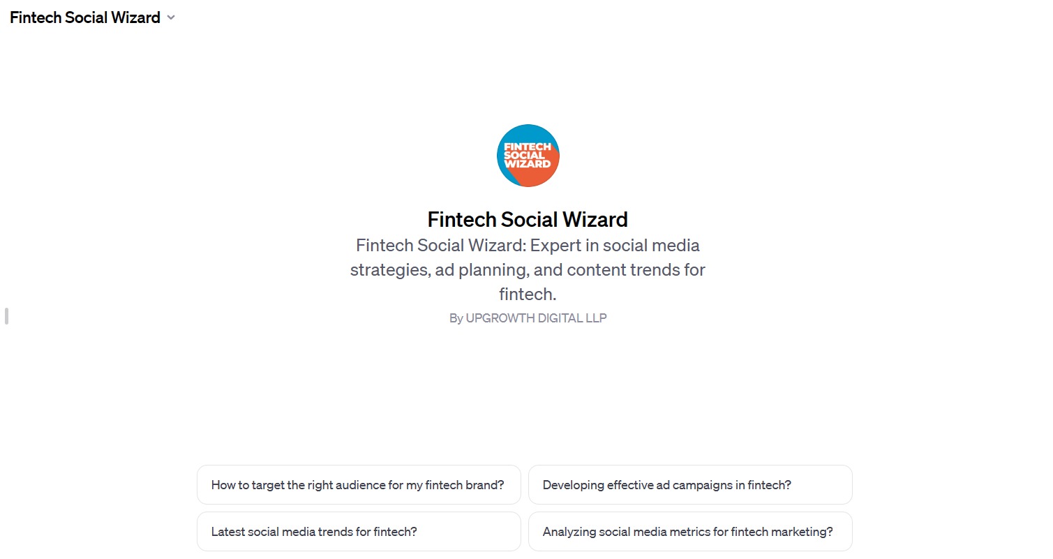 Revolutionize Fintech Engagement with Fintech Social Wizard ChatGPT ...